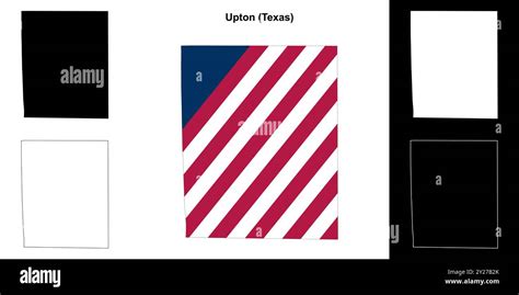 Upton County Texas Outline Map Set Stock Vector Image Art Alamy