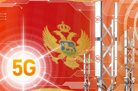 몬테네그로 5g 산업 그림 국기와 함께 디지털 배경에 큰 셀룰러 네트워크 마스트 또는 타워3d 그림 0명에 대한 스톡 사진 및 기타 이미지 Istock