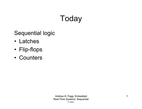 Pdf Sequential Logic Latches Flip Flops Counters Dokumen Tips