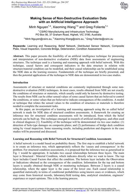 Pdf Making Sense Of Non Destructive Evaluation Data With An
