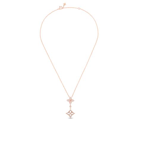 Color Blossom Double Star Pendant Pink Gold White Mother Of Pearl And