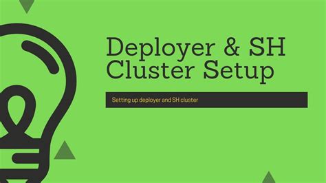 deployer and search head cluster setup and configuration youtube