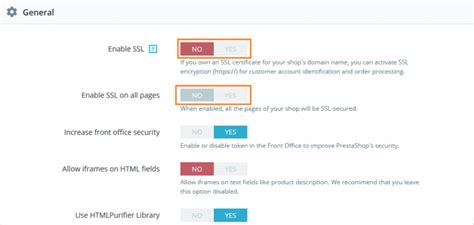 how to enable ssl to prestashop hiddentechies