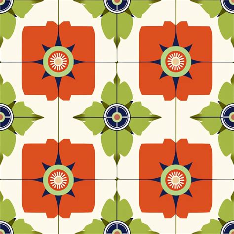 Modern Art Deco Geometric Pattern With Vibrant Colors Seamless Pattern Playground