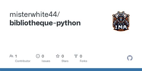 Github Misterwhite44bibliotheque Python