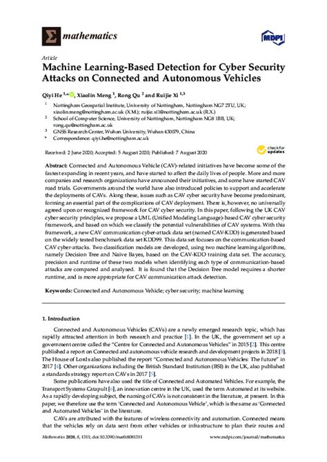 Pdf Machine Learning Based Detection For Cyber Security Attacks On