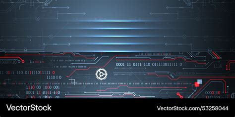Abstract Technology Concept Computer Code Vector Image