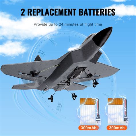 Vevor Rc Airplane Fighter Epp Foam Rc Plane Toy With 24 Ghz Remote Co