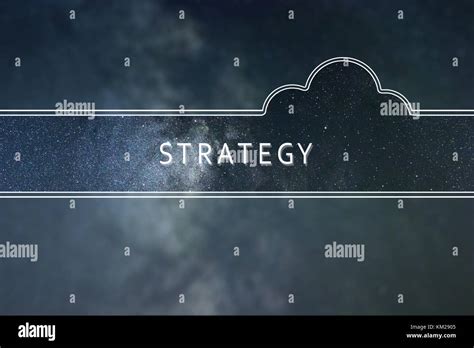 STRATEGY Word Cloud Concept Space Background Stock Photo Alamy