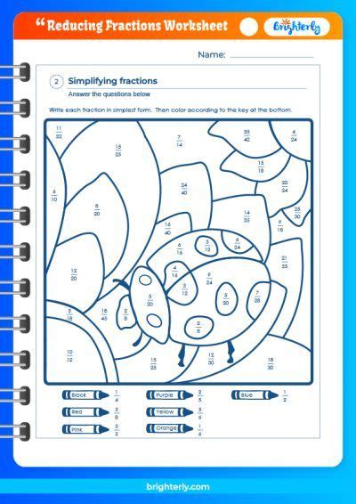 Reducing Fractions Worksheet Adding And Subtracting Fractions