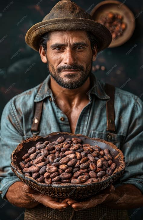 Premium Photo Cocoa Beans And Cacao Pod In Basket