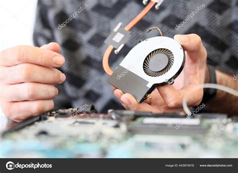 Close Man Repairing Chip Stock Photo By Funtay 643974916
