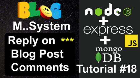 Blog Management System Reply On Blog Post Comments In Node JS MongoDB Project