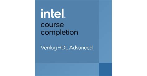 Verilog Hdl Advanced Course Completion Credly