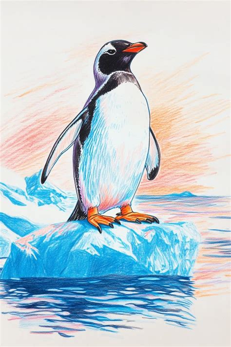 What Do Penguins Symbolize Penguin Drawing Colored Pencil Art Projects Art Drawings Simple