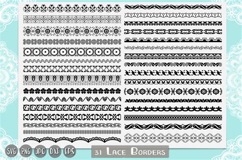 Lace Border Floral Border Trim Ornamen Graphic By CarryBeautySVG Creative Fabrica