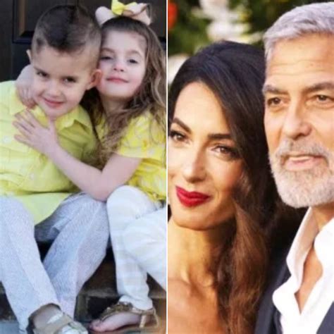 Moviemania Clooneys Twins The Exact Copies Of Their Father The