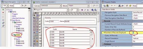 oracle forms form level property mouse navigation limit