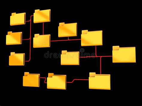 Folders Structure Stock Illustration Illustration Of Structure