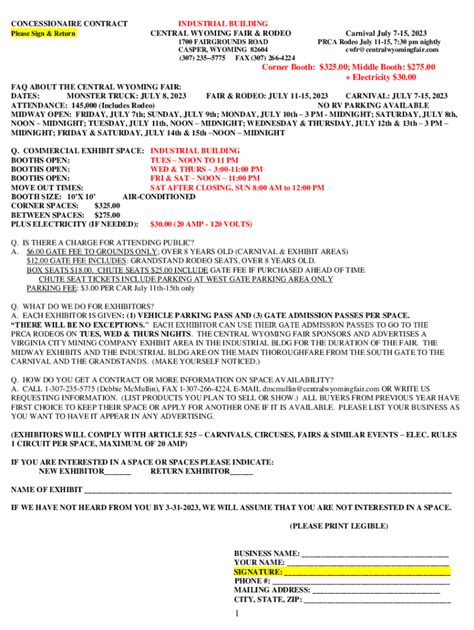 Fillable Online 111 Sample Concession Contract For The Beach Fax Email Print Pdffiller