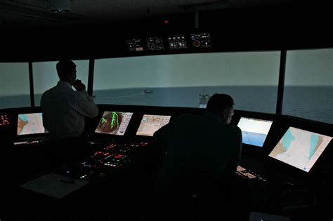 left captain and pilot on the simulator bridge right the vts download scientific diagram