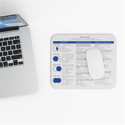 Sql Mouse Pad Cheat Sheet Mouse Pad For Developer Data Etsy
