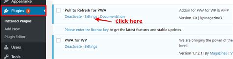 pull to refresh for pwa pwa for wp documentation