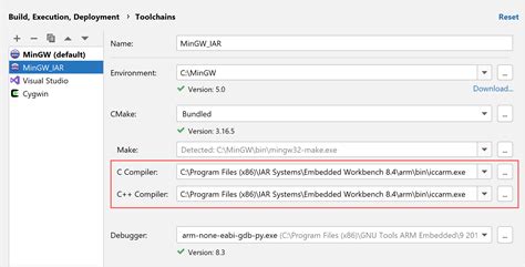 Iar Toolchain Clion