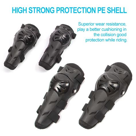 4 almohadillas para codos de motocicleta protección para motocross