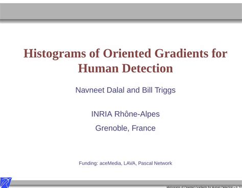pdf histograms of oriented gradients for human detectionlear