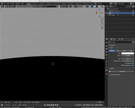 Light Emission Shader On Large Object Is Black In Cycles Blender