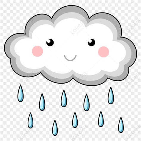 귀여운 비 안테나 스트립 어두운 구름 일러스트 클립 아트자연연기 Png 일러스트 무료 다운로드 Lovepik