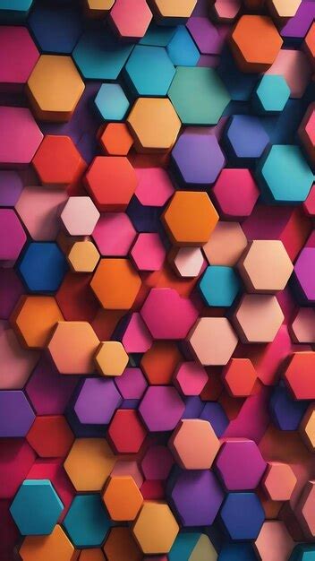 Premium Photo Hexagonal Shapes Wallpaper