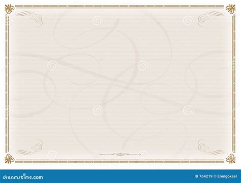 Certificate Template Stock Illustration Illustration Of Blank 764219