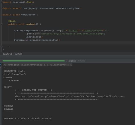 Java Rest Assured Html Responseprettyprint Returns Wrong Data Stack Overflow