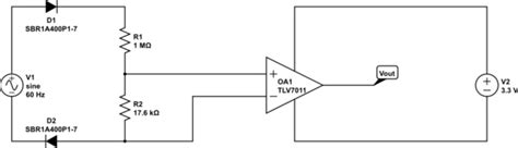 Operational Amplifier Zero Crossing Detector Using Comparator Electrical Engineering Stack