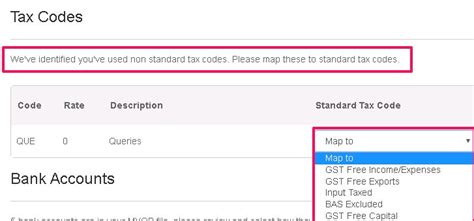 Custom Non Standard Tax Codes