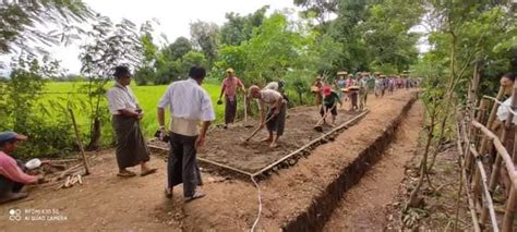 ဖြူးမြို့နယ်တွင်cash For Work စီမံကိန်းဖြင့် ဆောင်ရွက်သော လုပ်ငန်းမ