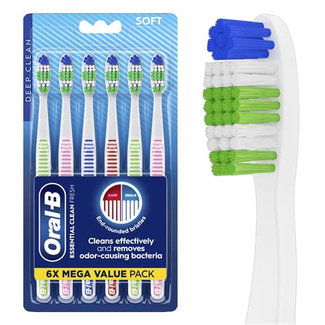 Oral B Soft Bristle Fresh And Clean Toothbrush 6 Count