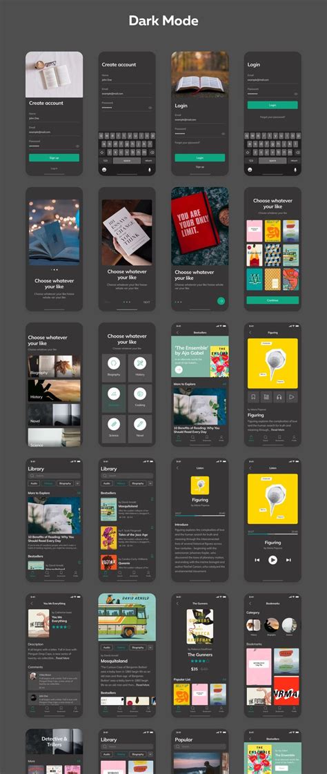 Mybooks Reading App Ui Kit Sketch Adobe Xd Figma Ios Ui Kit Book App