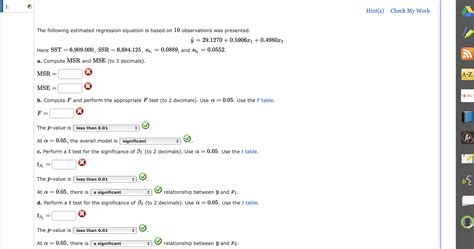 Solved The Following Estimated Regression Equation Is Based Chegg