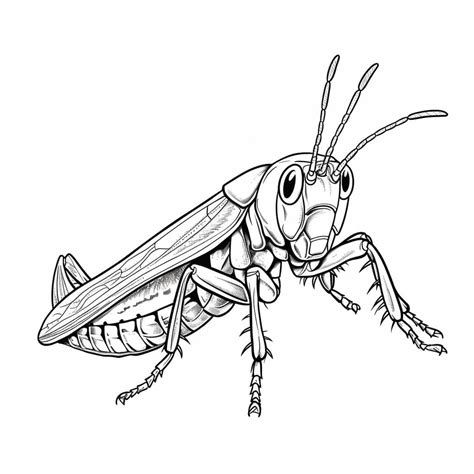 Grasshopper Coloring Sheets Free Printable