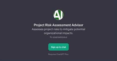 Project Risk Assessment Advisor Project Risk Assessment Taaft