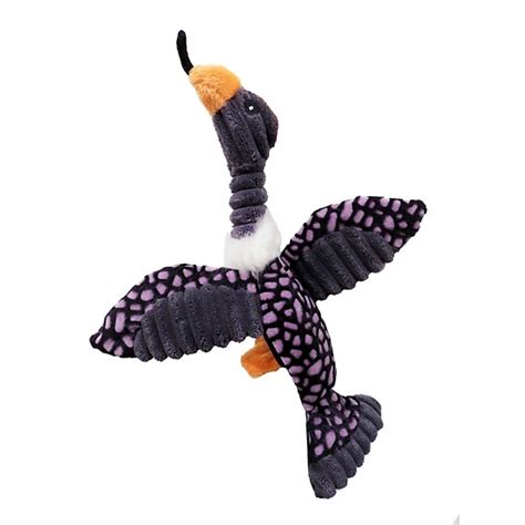 Scoochie Pet Products Sebby Bird Squeaky Plush Dog Chew Toy 11 In At