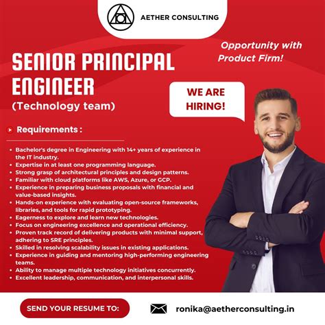 Aether Consulting On Linkedin Hiring Seniorprincipalengineer Techleadership