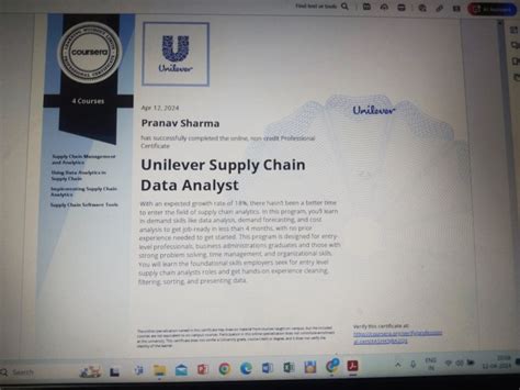 supplychain dataanalysis professionaldevelopment