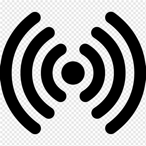 신호 로고 무선 주파수 식별 신호 컴퓨터 아이콘 센서 차량 추적 시스템 라디오 기타 전자 제품 흑백 Png Pngwing