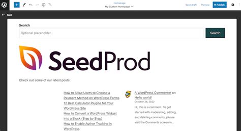 How To Create A Custom Home Page In Wordpress