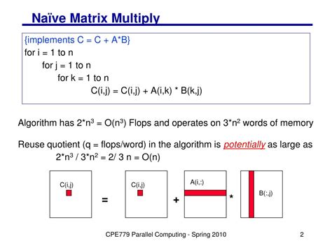 PPT Memory Hierarchies And Optimizations Case Study In Matrix Multiplication PowerPoint
