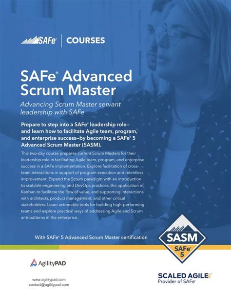 Ppt Certified Safe® Advanced Scrum Master Safe® Agile Course Online Agilitypad Powerpoint